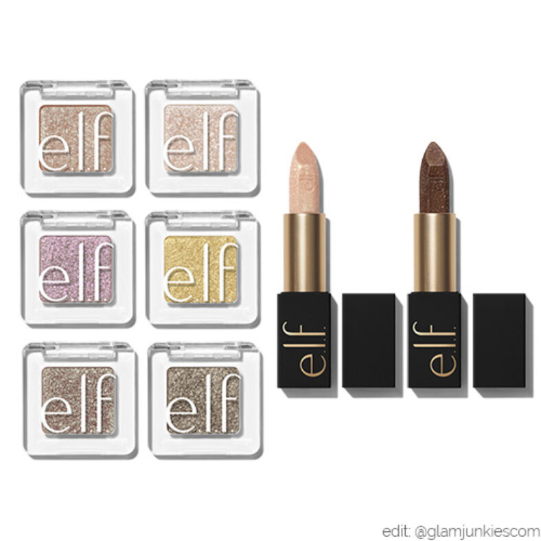 e.l.f. Cosmetics Fine as Fleck Glitter Eyeshadow & O FACE Shimmer Balm ⋆