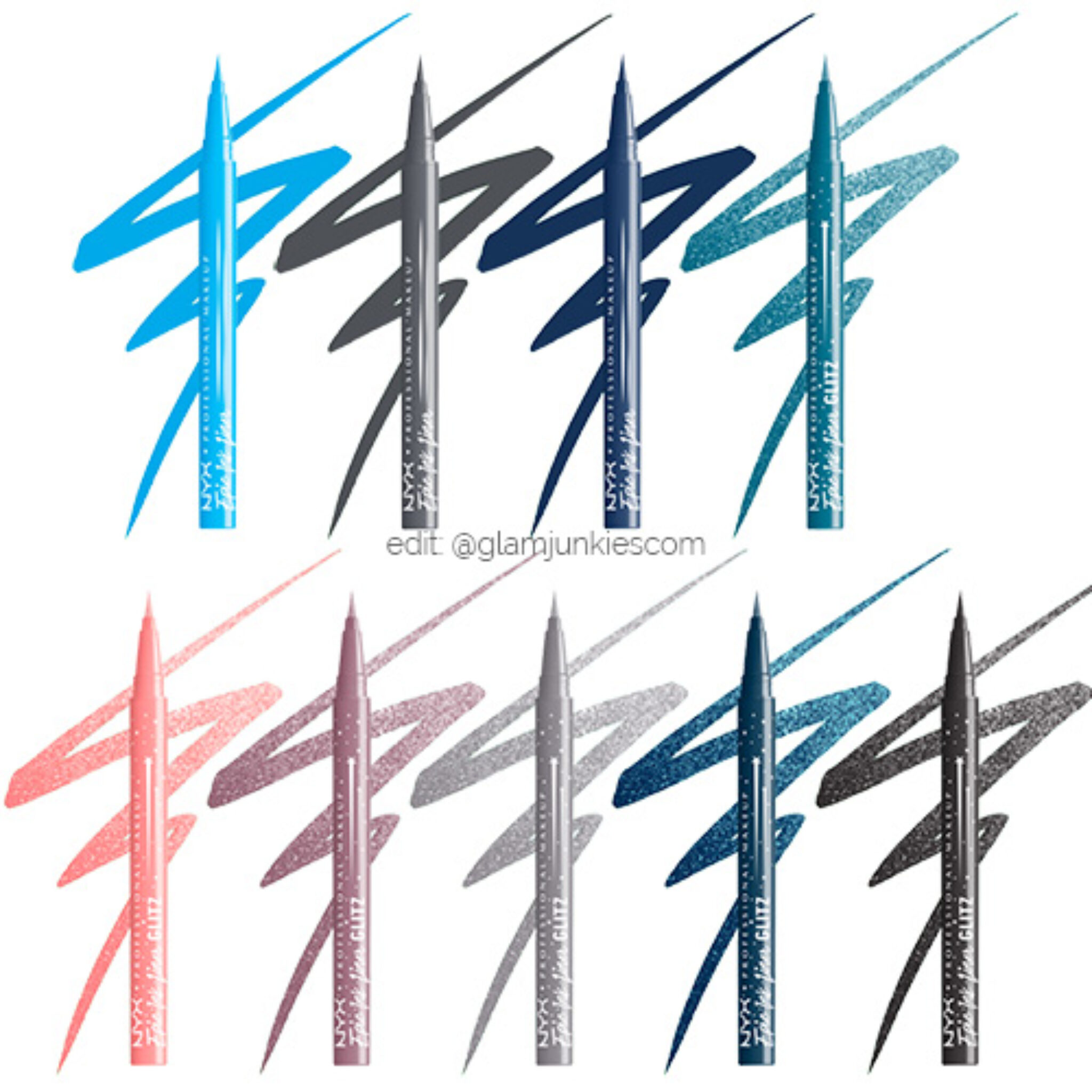 NYX Professional Makeup Epic Ink Waterproof Liquid Eyeliner - Glitter ...