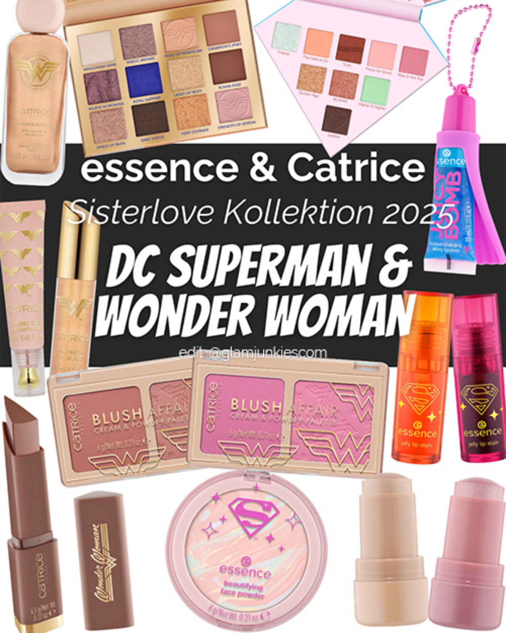 essence & Catrice Sisterlove Kollektion 2025 - DC-inspired Superman ...